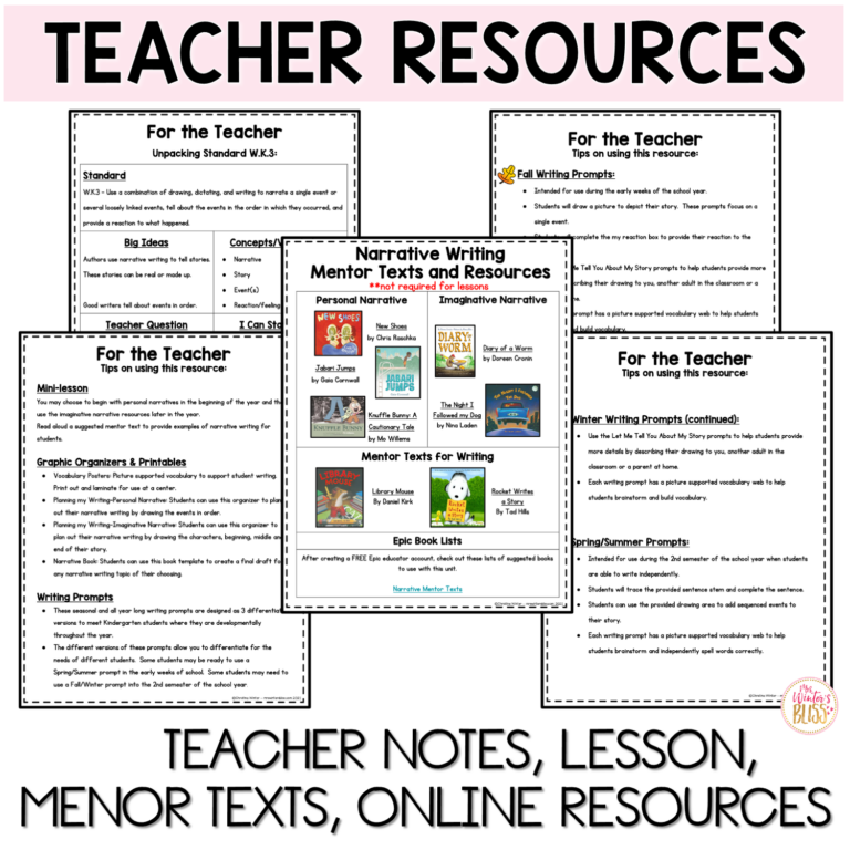 How to Teach Narrative Writing - Lead in Literacy - Resources For ...