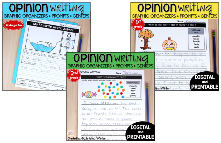 How to Teach Opinion Writing - Lead in Literacy - Resources For ...