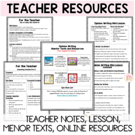 How to Teach Opinion Writing - Lead in Literacy - Resources For ...