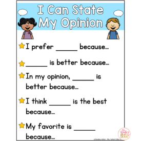 How to Teach Opinion Writing - Lead in Literacy - Resources For ...
