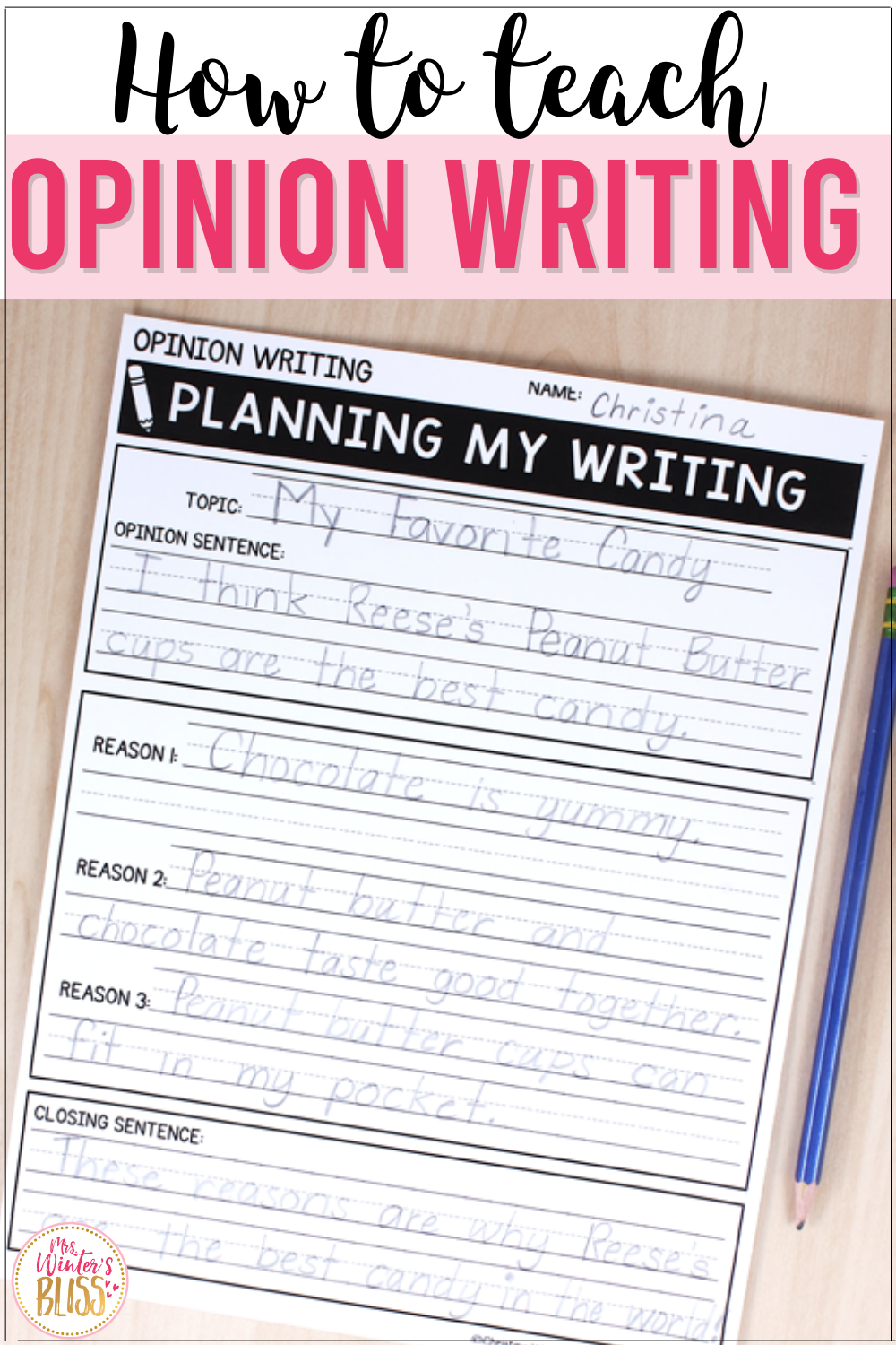 How to Teach Opinion Writing - Lead in Literacy - Resources For ...