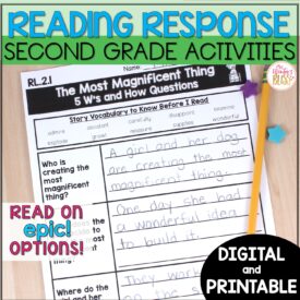 Free Reading Response Activities for K-2 Students - Lead in Literacy ...