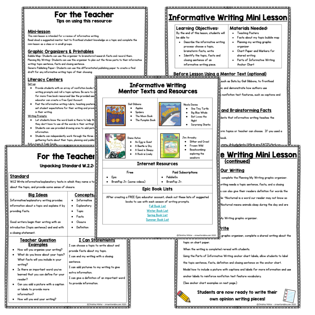 How to Teach Informative Writing - Lead in Literacy - Resources For ...
