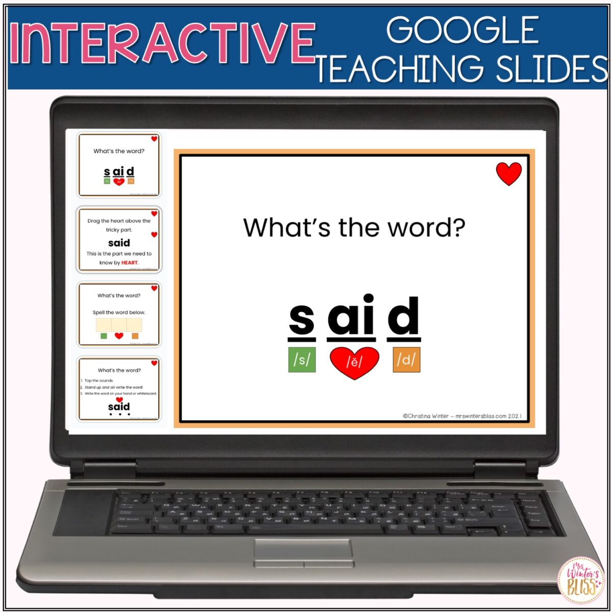 Free Heart Words – Teaching High Frequency ( sight words ) - Lead in ...