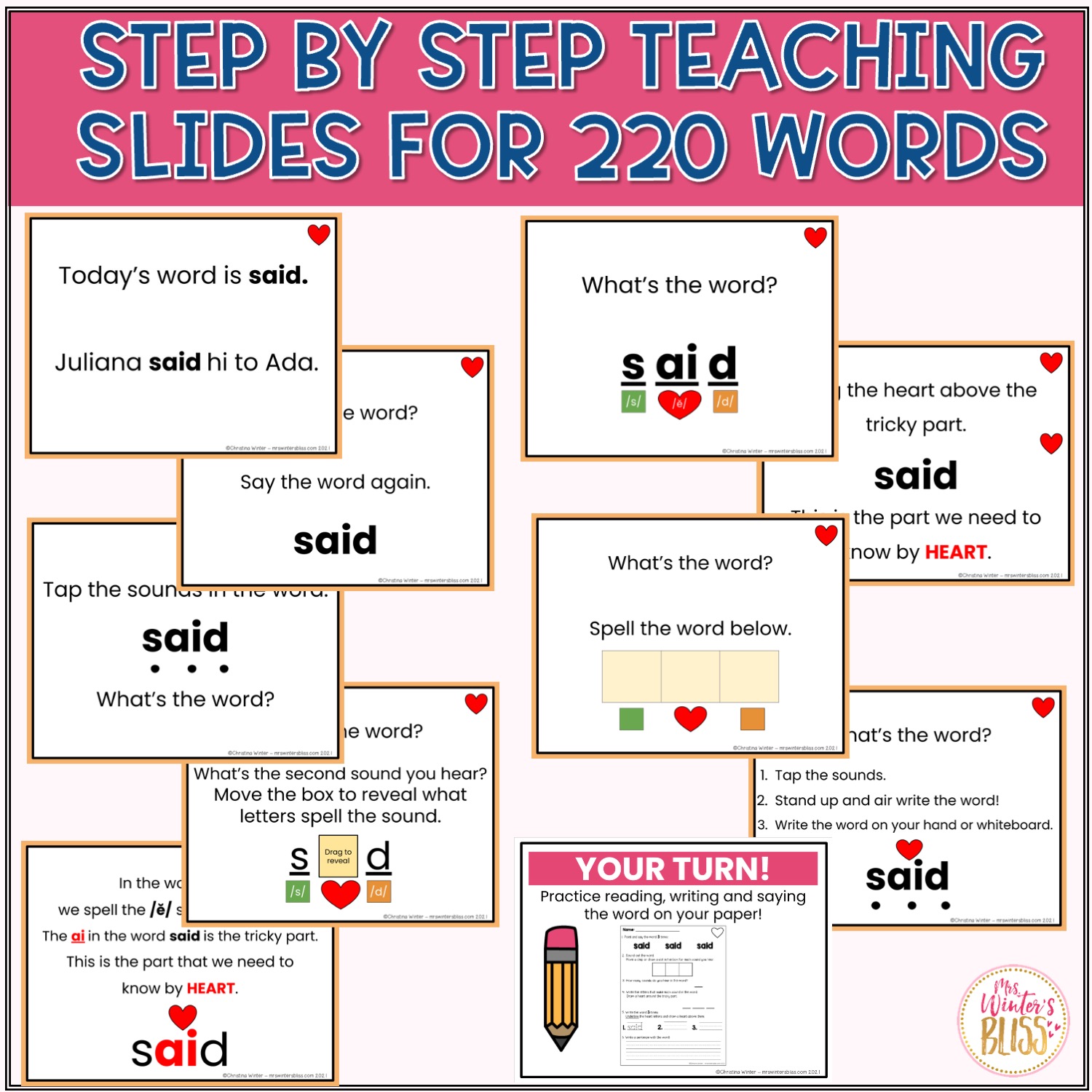 Heart Words - Teaching High Frequency (sight words) - Mrs. Winter's ...