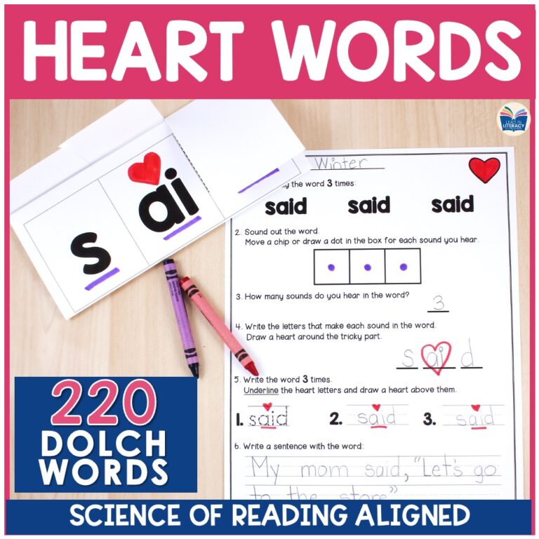 How to Teach Sight Words: The Heart Word Method - Lead in Literacy ...
