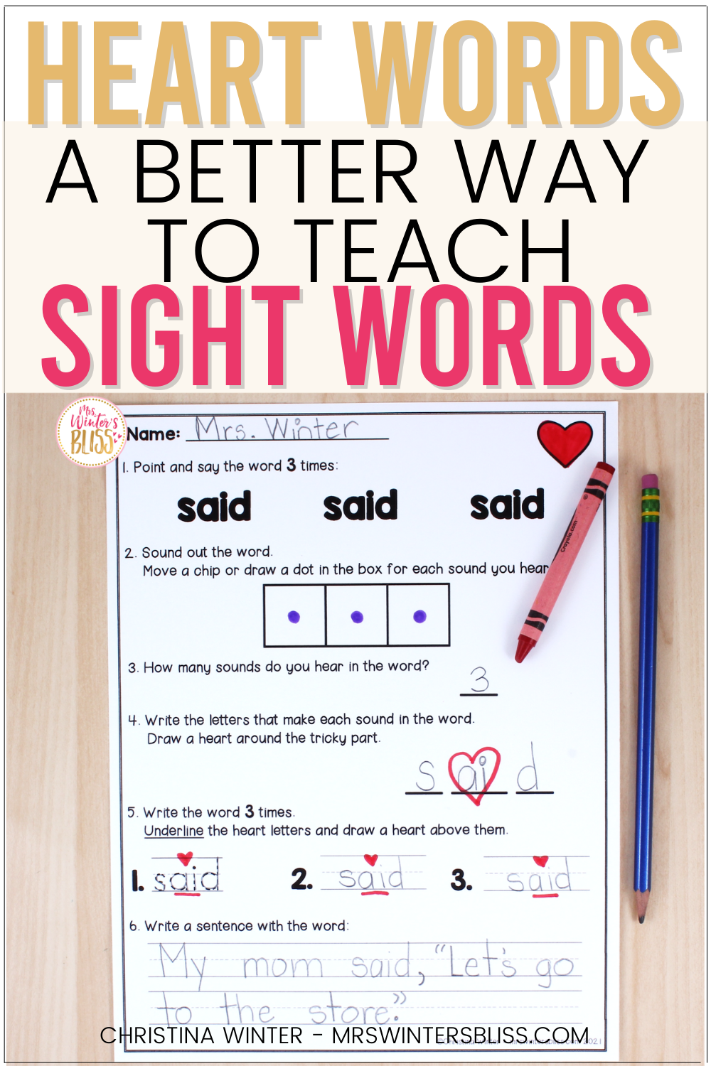 Heart Words: A Better Way to Teach Sight Words - Lead in Literacy ...