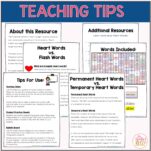 Free Heart Words – Teaching High Frequency ( sight words ) - Lead in ...
