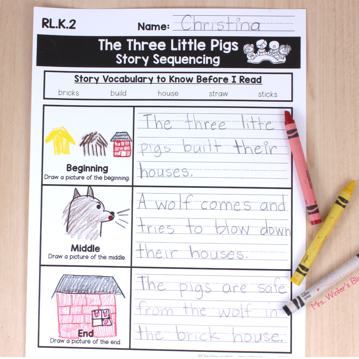 Free Reading Response Activities for K-2 Students - Lead in Literacy ...
