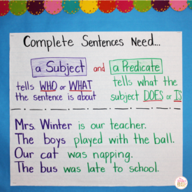How to get Students to Write in Complete Sentences - Lead in Literacy ...