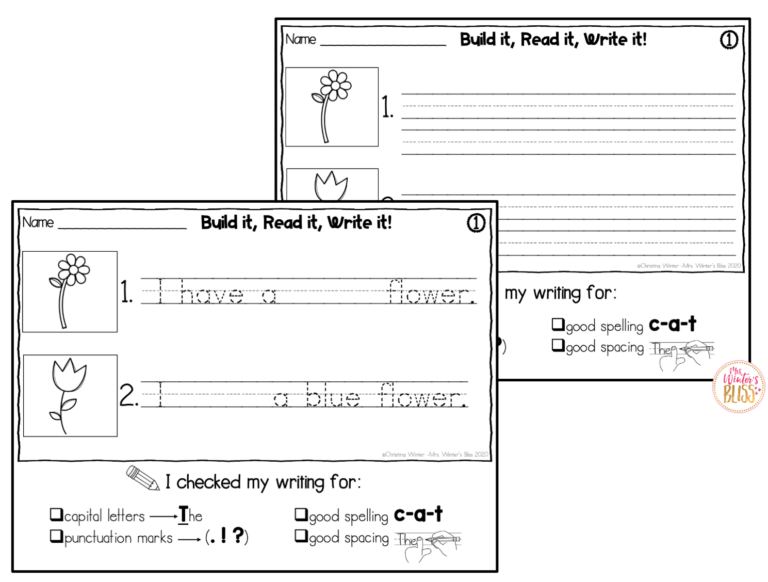 How to get Students to Write in Complete Sentences - Lead in Literacy ...