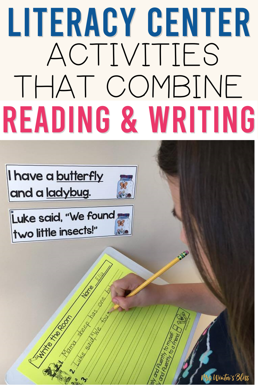 Literacy Centers that Combine Reading and Writing - Lead in Literacy ...