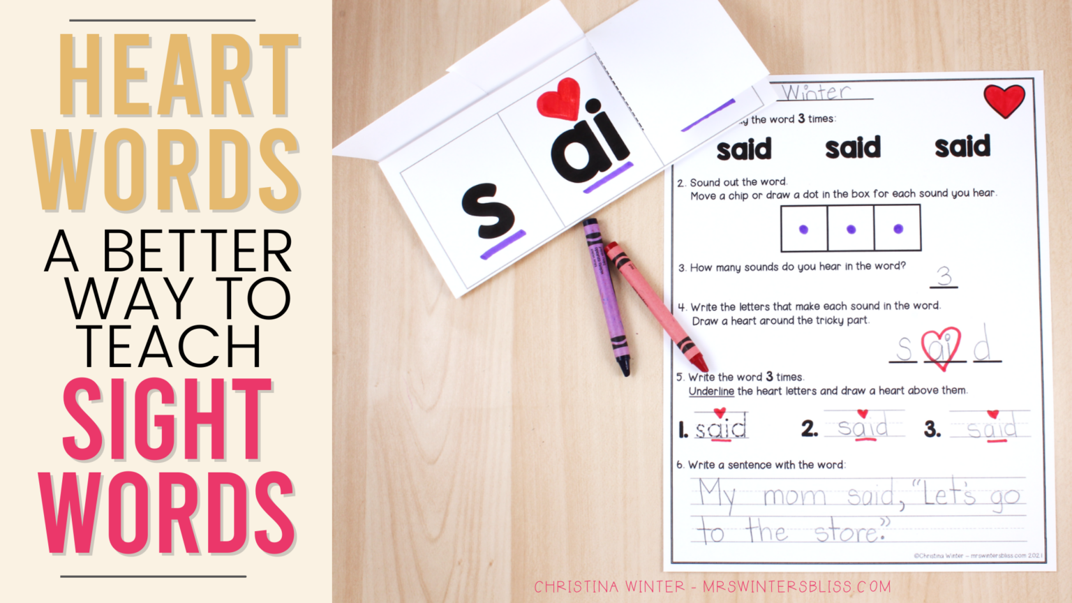 Heart Words: A Better Way to Teach Sight Words - Lead in Literacy ...