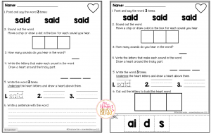 How to Teach Sight Words: The Heart Word Method - Lead in Literacy ...