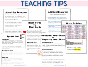 How to Teach Sight Words: The Heart Word Method - Lead in Literacy ...