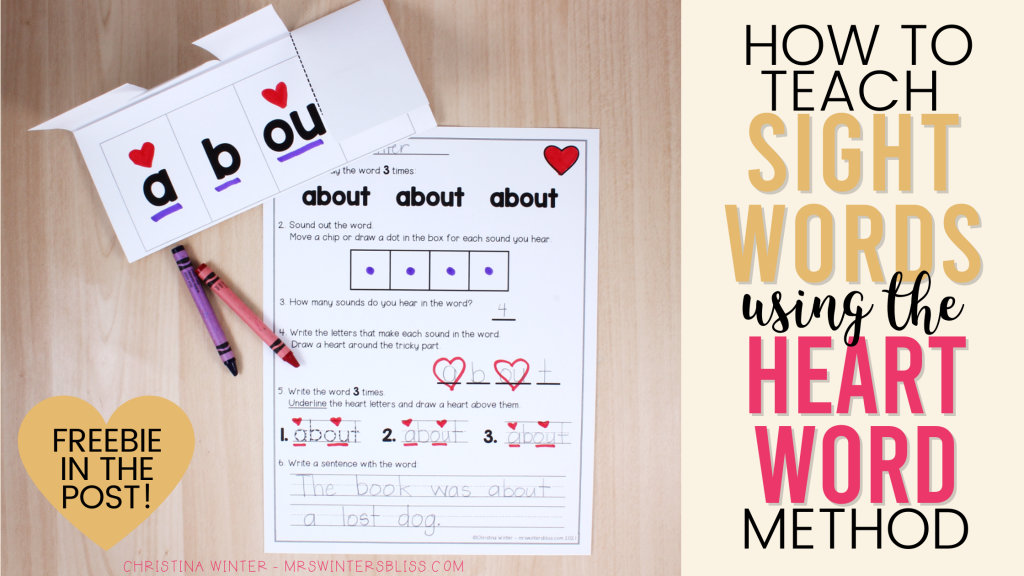 Information And Tips For Using The Heart Word Method Lead In Literacy Information And Tips For Using The Heart Word Method Lead In Literacy