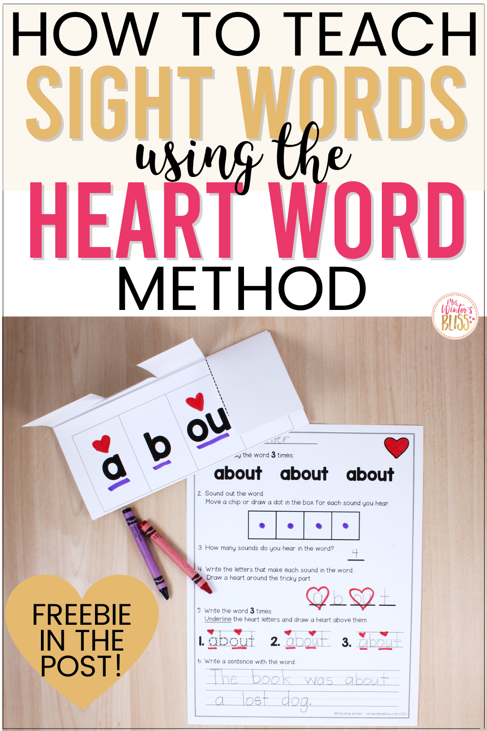 How to Teach Sight Words: The Heart Word Method - Lead in Literacy ...