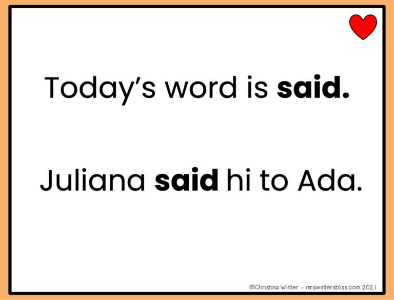 How to Teach Sight Words: The Heart Word Method - Lead in Literacy ...