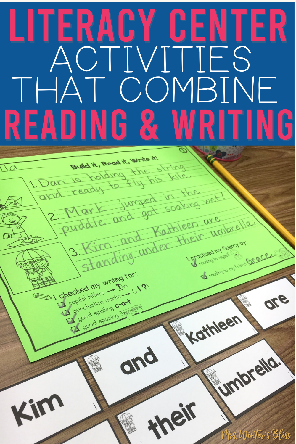 Literacy Centers that Combine Reading and Writing - Lead in Literacy ...
