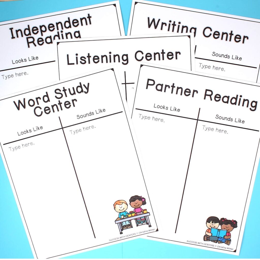 Success with Centers - Lead in Literacy - Resources For Kindergarten ...
