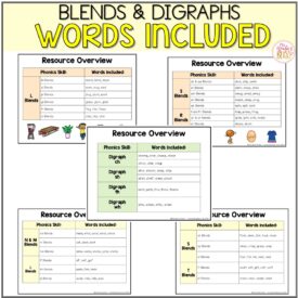 Word Mapping - Connecting Phonemes to Graphemes - Blend & Digraph ...