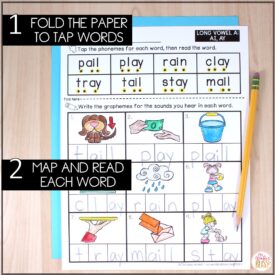 Word Mapping Worksheets - Connecting Phonemes to Graphemes - Lead in ...