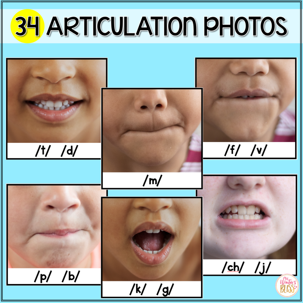 Diverse Mouth Articulation Photos with Sound Wall Word Lists - Lead in ...
