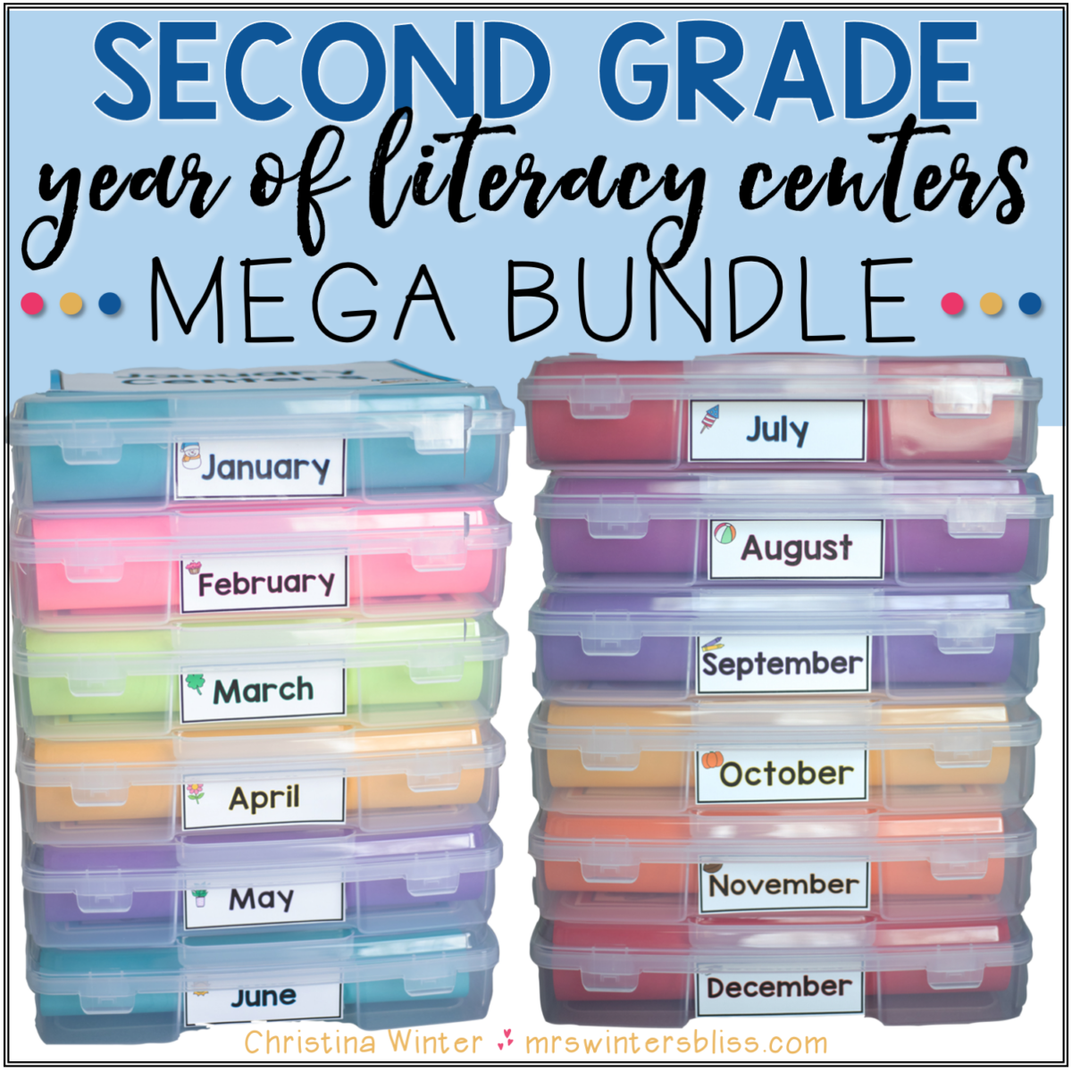 Second Grade Literacy Centers Bundle - (SWC Members only) - Lead in ...