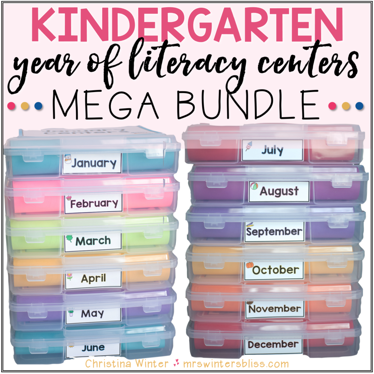 Kindergarten Bundle of Literacy Centers - Mrs. Winter's Bliss ...