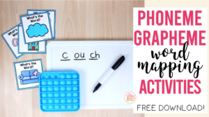 Word Mapping Activities: Connecting Phonemes to Graphemes - Lead in ...