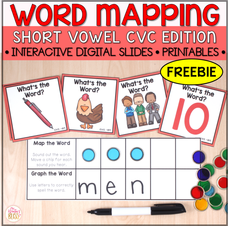 Multisensory Word Mapping Activities - Lead in Literacy - Resources For ...
