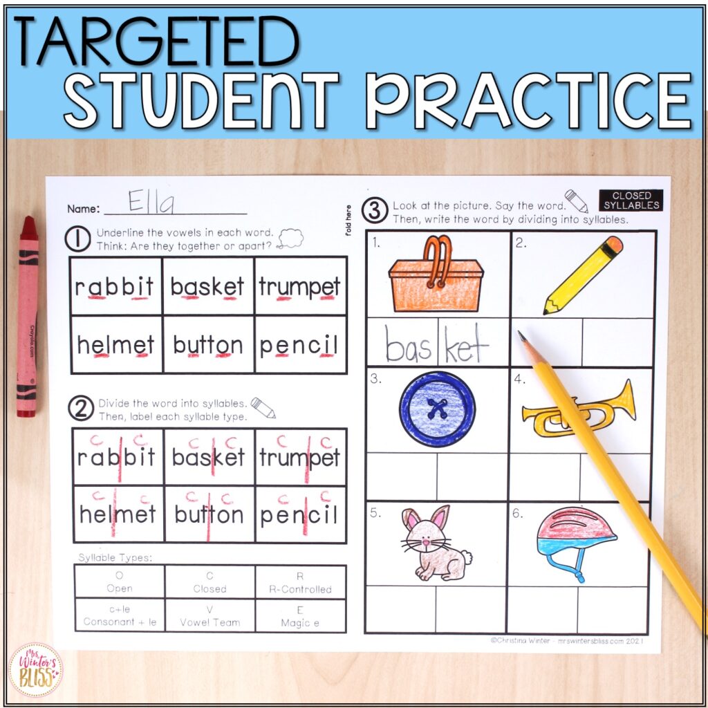 FREE Syllable Types and Syllable Division - Digital & Printable ...