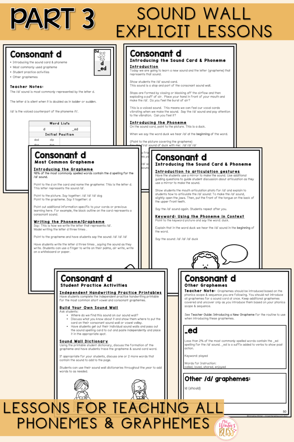 Sound Wall Lesson Plans and Activities - Lead in Literacy - Resources ...