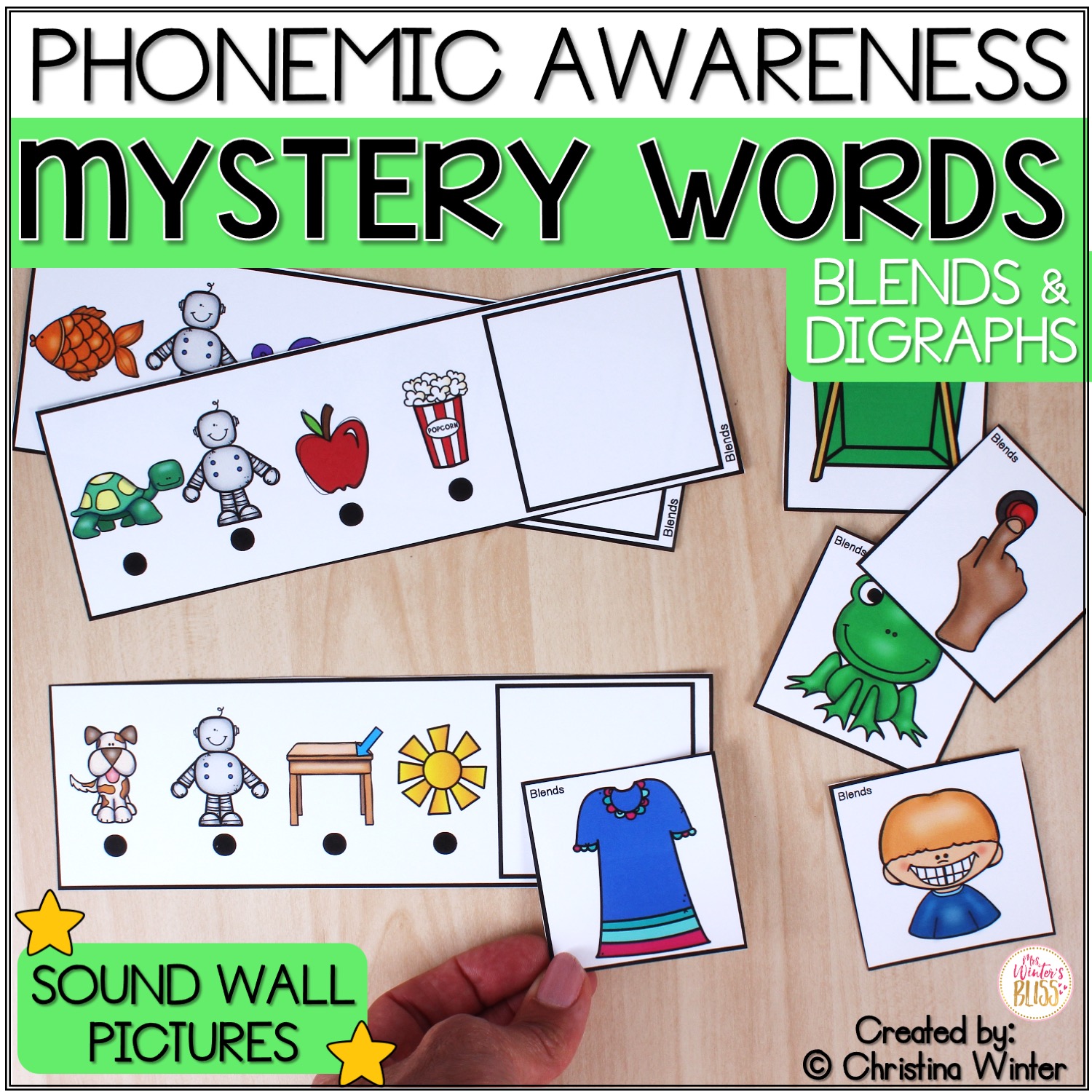 Mystery Words - Phonemic Awareness Games - BUNDLE - Lead in Literacy ...
