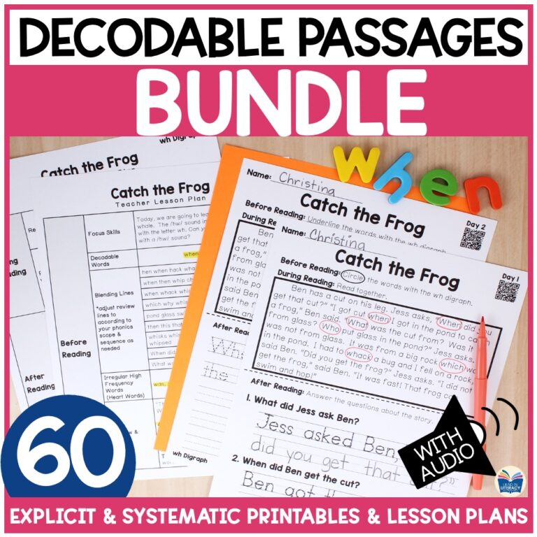 FREE Decodable Passages with Comprehension Questions - Lead in Literacy ...