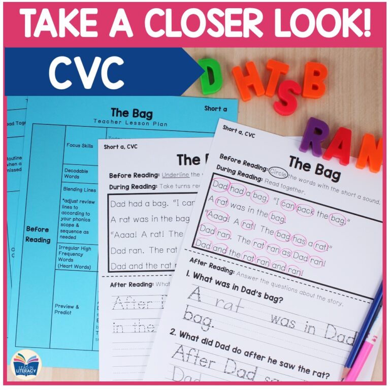 Decodable Passages with Comprehension Questions - Bundle - Lead in ...