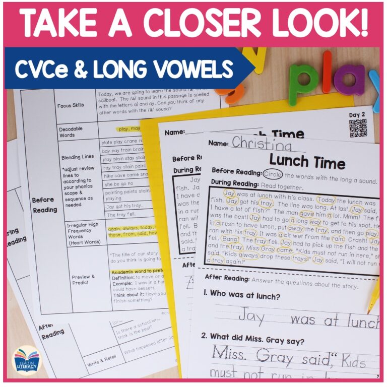 Decodable Passages with Comprehension Questions - Bundle - Lead in ...