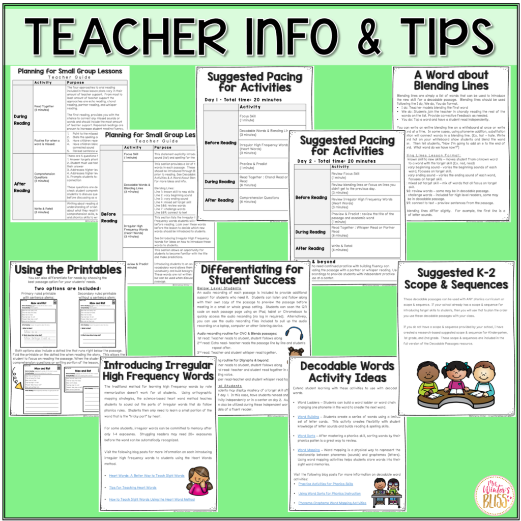 FREE Decodable Passages with Comprehension Questions - Lead in Literacy ...