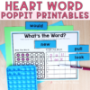 Heart Word Center Activities - Lead in Literacy - Resources For ...