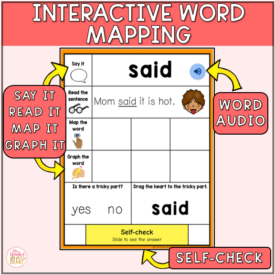 Heart Words Digital Word Mapping - Editable - Lead in Literacy ...