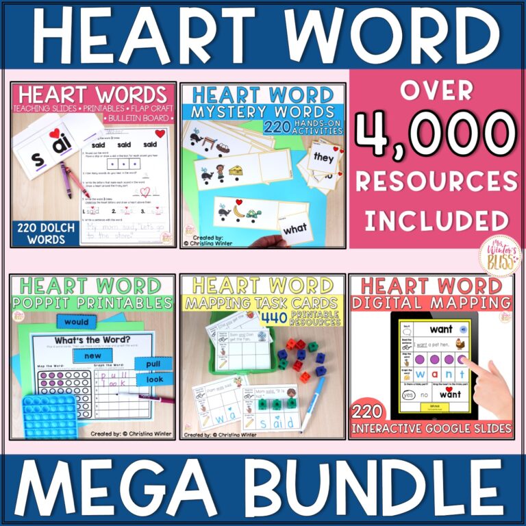Free Heart Words – Teaching High Frequency ( sight words ) - Lead in ...