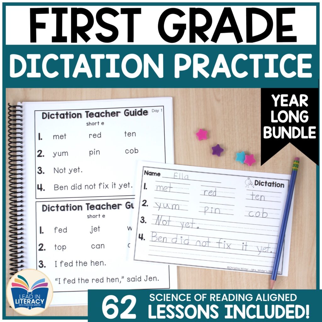 FREE Dictation Practice Activities for K-2 Students - Lead in Literacy ...