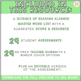 2nd Grade Word Study Assessments EDITABLE - Lead in Literacy ...