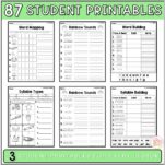 2nd Grade Word Study List, Printables, Word Cards - editable {yearlong ...