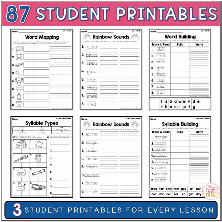 2nd Grade Word Study Printables & Assessment yearlong BUNDLE- editable ...