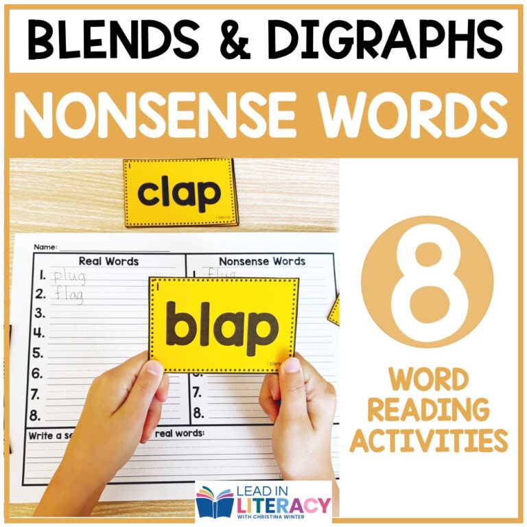 The Best Practice Activities for Blends and Digraphs - Lead in Literacy ...