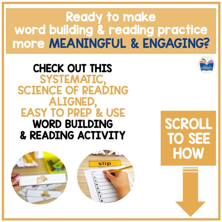 Partner Word Building Center – Blends & Digraphs - Lead in Literacy ...