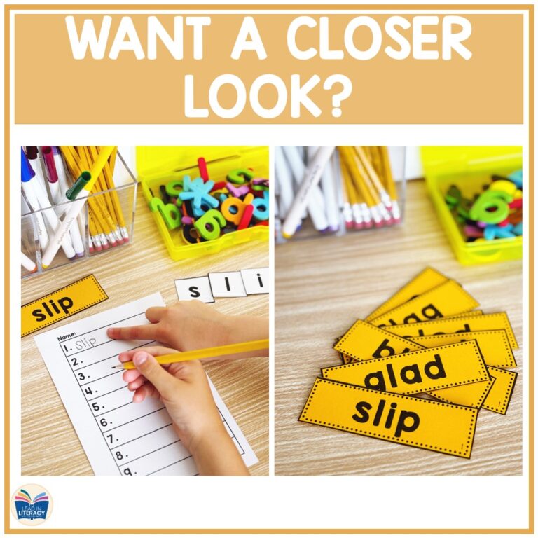 Partner Word Building Center – Blends & Digraphs - Lead in Literacy ...