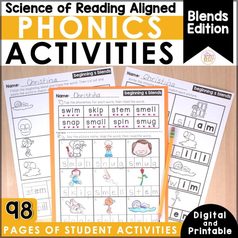 How to Teach Blends and Digraphs - Mrs. Winter's Bliss - Resources For ...