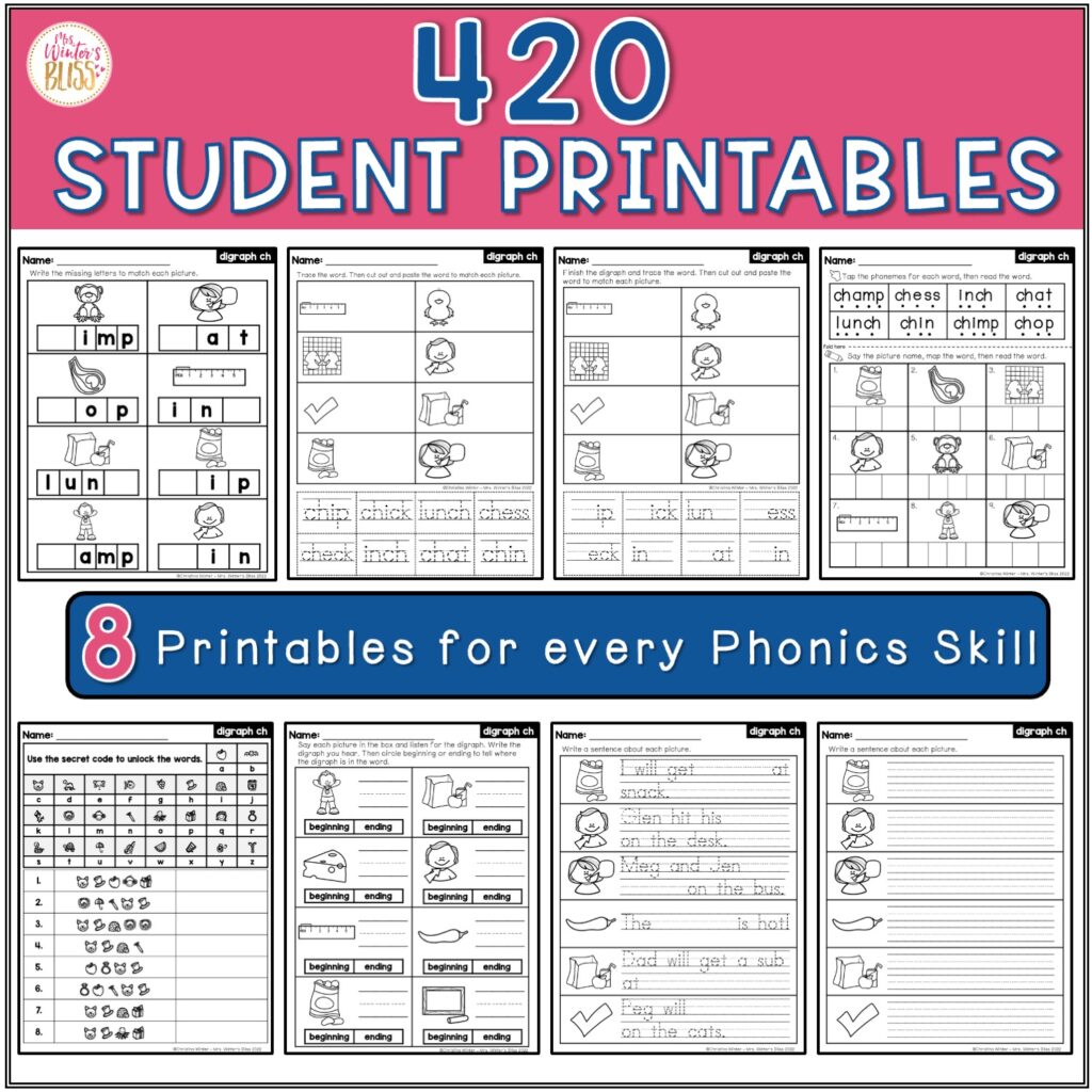 Phonics Activities Yearlong BUNDLE - Printable & Digital - Science of ...